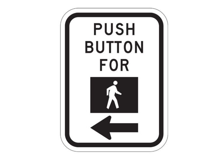R10-4bL Push Button Pedestrian Traffic Signal - National Highway Products