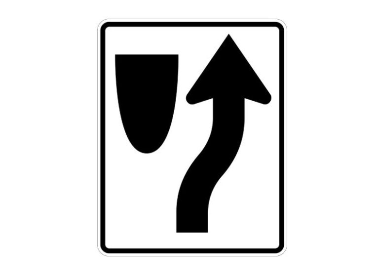 R4-7 Keep Right Symbol Sign - National Highway Products