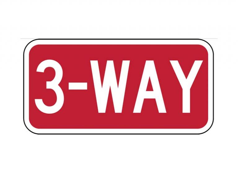 R1-3 3 Way Sign - National Highway Products