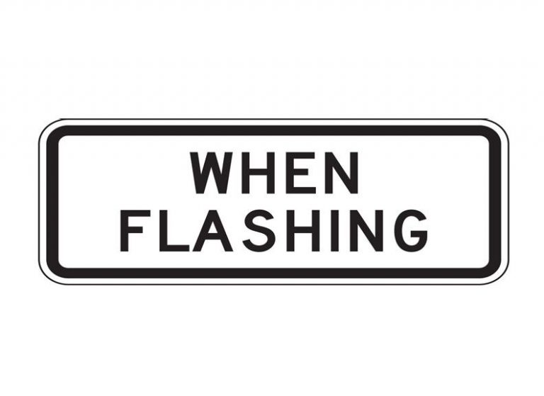 S4-4 When Flashing Signs - National Highway Products