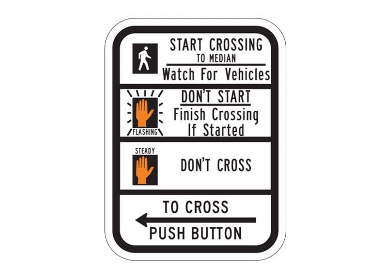 R10-3dL Push Button To Cross - National Highway Products